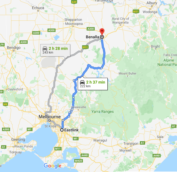 Bypassing Melbourne via the B300 – itchingforhitching